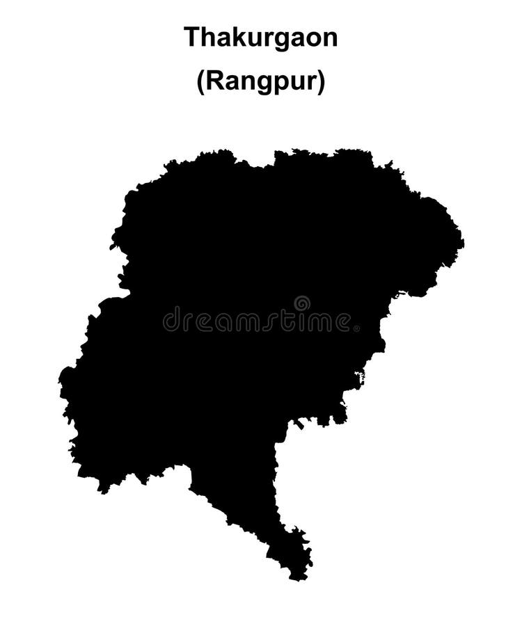 Mapa Del Esquema De Thakurgaon Ilustración del Vector - Ilustración de ...