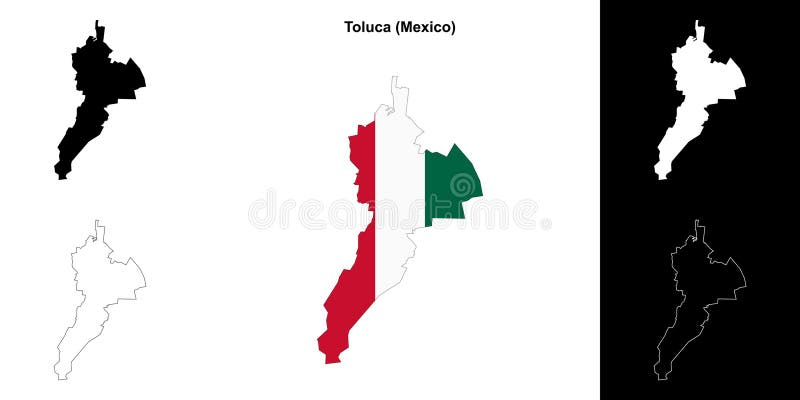 Mapa del esquema de Toluca ilustración del vector. Ilustración de ...