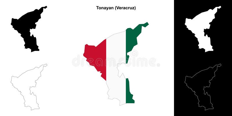 Mapa Del Esquema De Tonayan Ilustración del Vector - Ilustración de ...