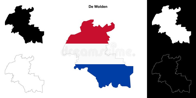 Mapa Del Esquema De De Wolden Ilustración del Vector - Ilustración de ...