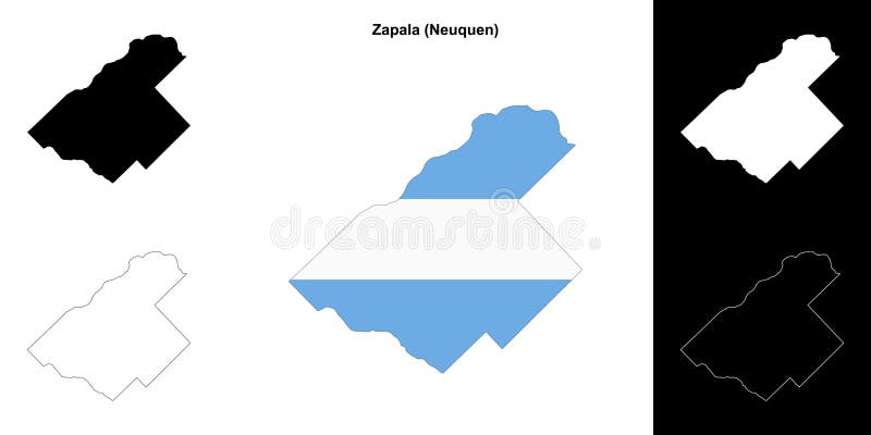 Mapa del esquema de Zapala ilustración del vector. Ilustración de ...