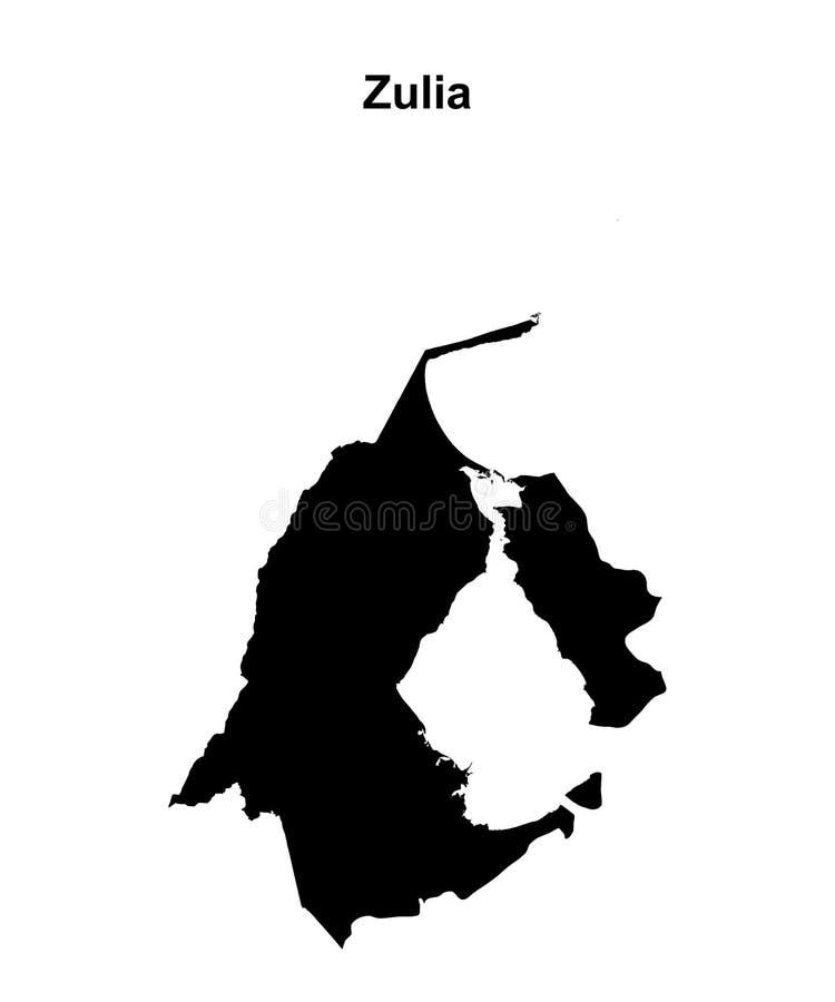 Mapa del esquema de Zulia ilustración del vector. Ilustración de ...