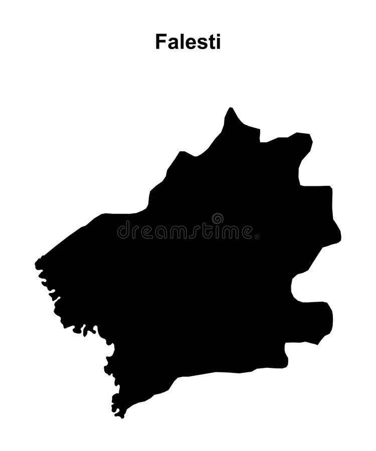 Mapa Del Esquema Del Falesti Ilustración del Vector - Ilustración de ...