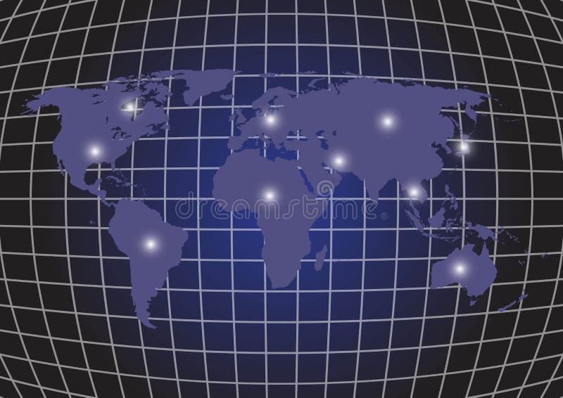 Mapa del fondo del mundo ilustración del vector. Ilustración de ...