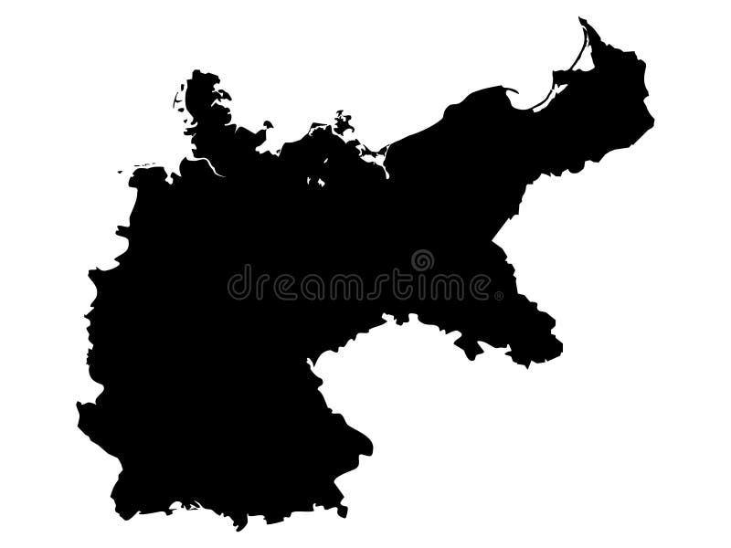 Mapa del imperio alemán ilustración del vector. Ilustración de plano ...