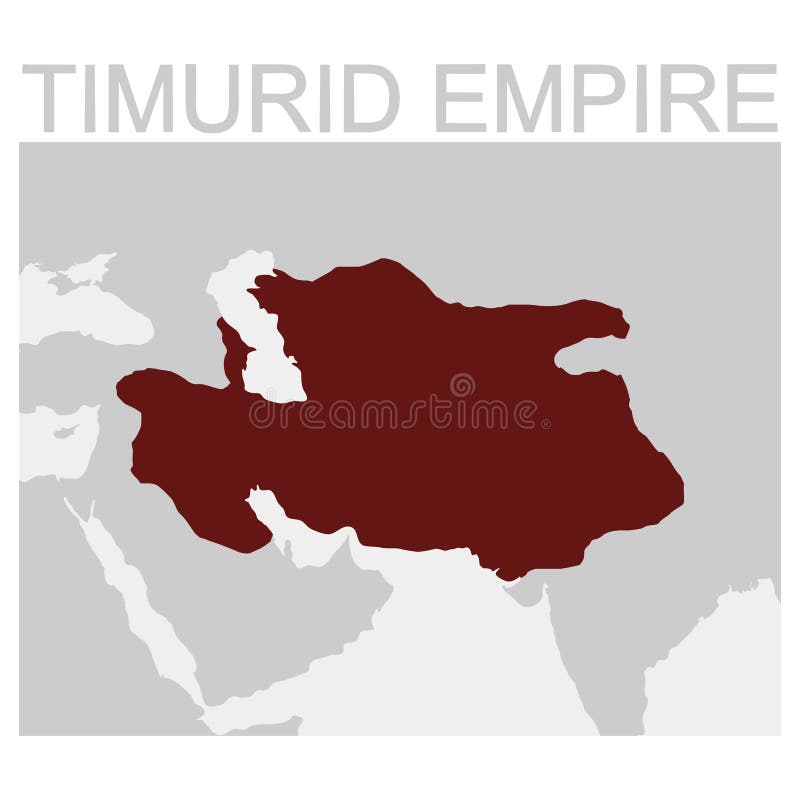 Mapa Del Imperio De Timurid Ilustración del Vector - Ilustración de ...