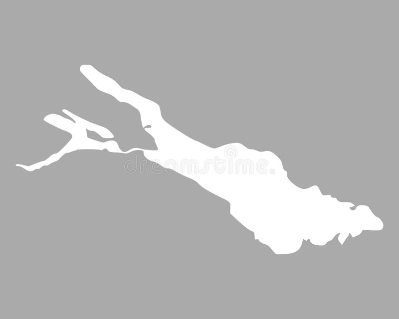 Mapa del lago de Constanza ilustración del vector. Ilustración de lago ...