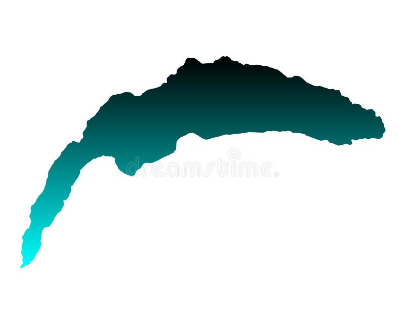 Mapa del lago leman stock de ilustración. Ilustración de cara - 221391053
