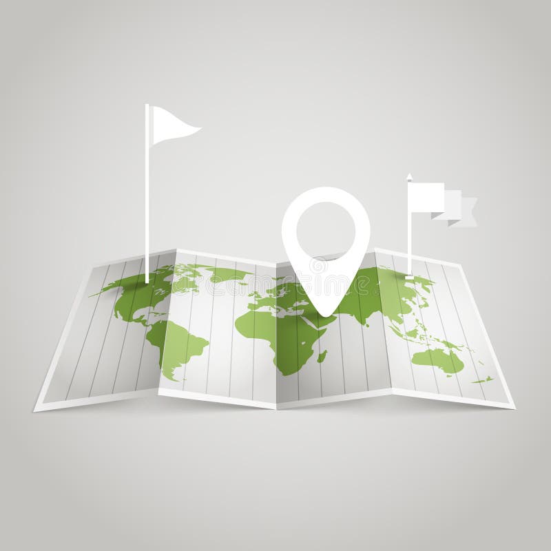 Mapa Del Mundo Con Diversas Marcas Ilustración del Vector - Ilustración ...