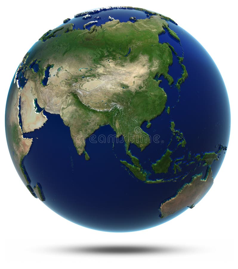 Mapa del mundo de Asia stock de ilustración. Ilustración de ...