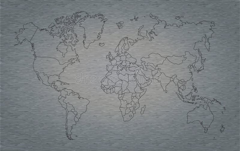 Mapa del mundo RGB ilustración del vector. Ilustración de america ...