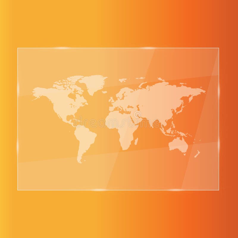 Mapa Del Mundo En Fondo Transparente Foto de archivo - Ilustración de ...