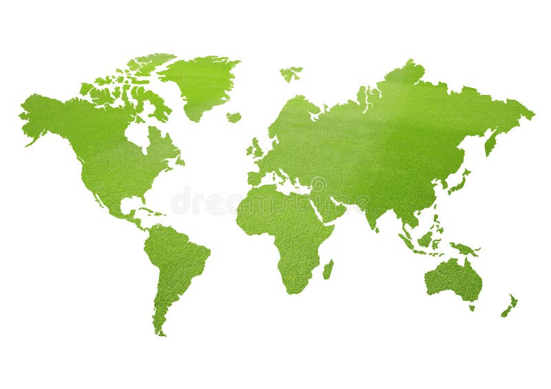 Mapa del mundo verde stock de ilustración. Ilustración de verde - 29392928
