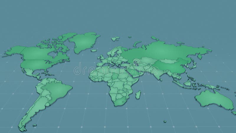 Mapa Del Mundo Y Color Verde Stock de ilustración - Ilustración de ...