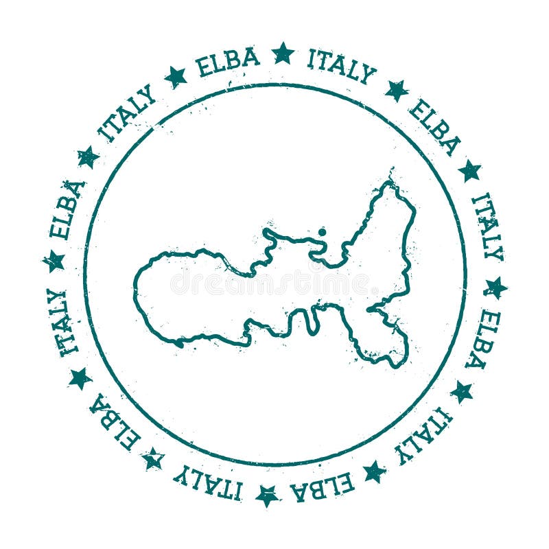 Mapa de Elba ilustración del vector. Ilustración de fondo - 95338985