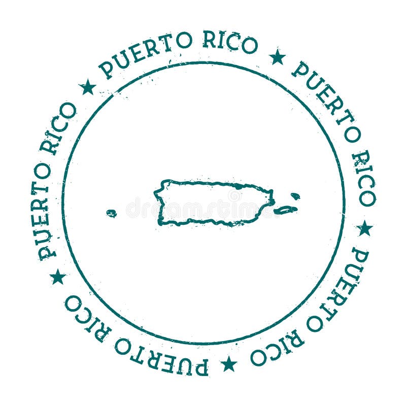 Mapa Del Vector De Puerto Rico Ilustración del Vector - Ilustración de ...