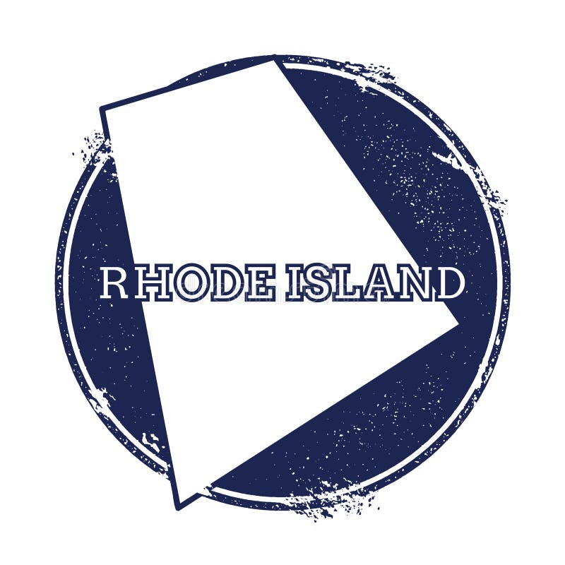Mapa Del Vector De Rhode Island Ilustración del Vector - Ilustración de ...