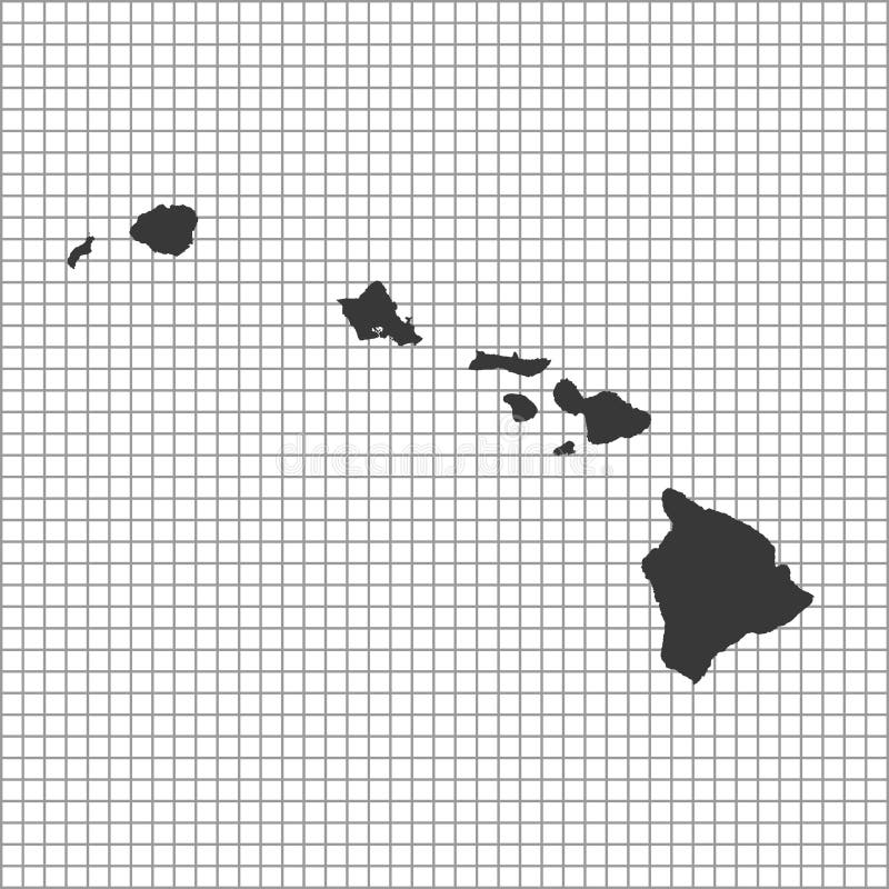 Mapa do hawaii ilustração do vetor. Ilustração de turismo - 204820709