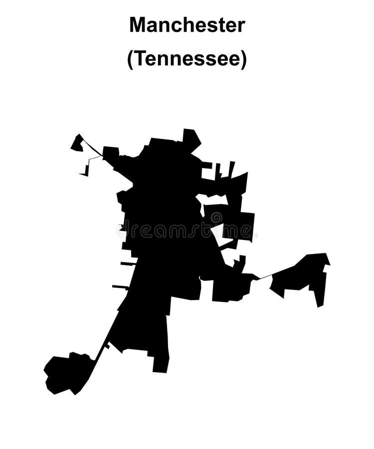 Mapa do manchester ilustração do vetor. Ilustração de cidade - 357536085