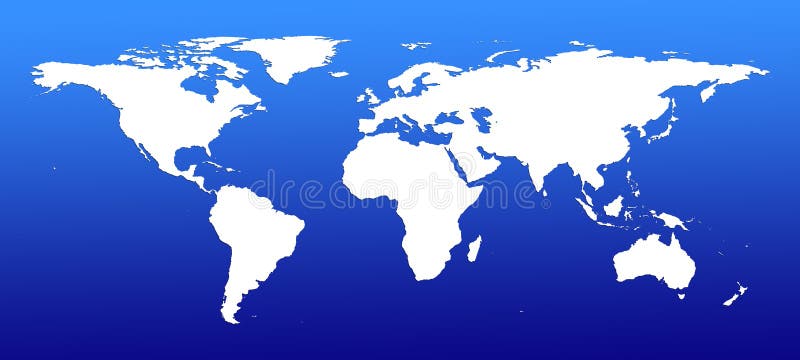 Mapa do mundo ilustração stock. Ilustração de silhueta - 12447294