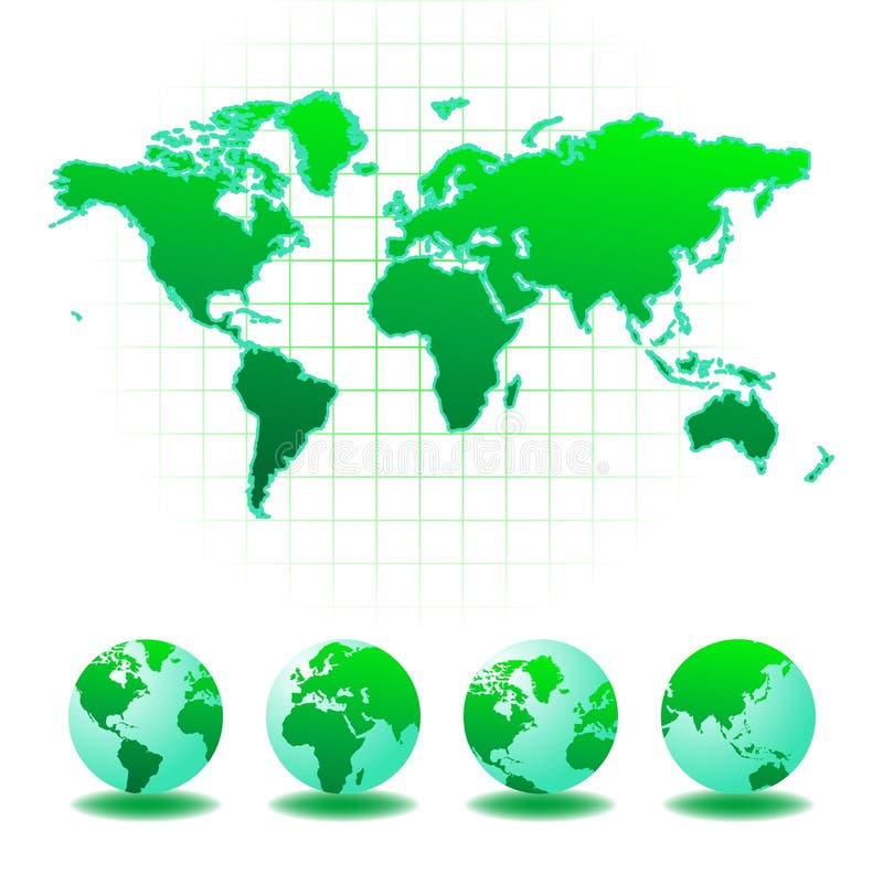 Mapa do mundo ilustração do vetor. Ilustração de rede - 7952337