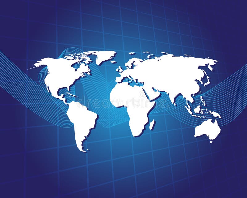 Mapa do mundo ilustração do vetor. Ilustração de simples - 9859655