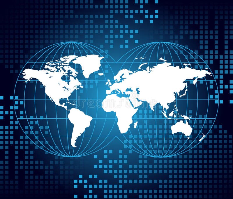 Mapa do mundo ilustração do vetor. Ilustração de atlas - 9975228