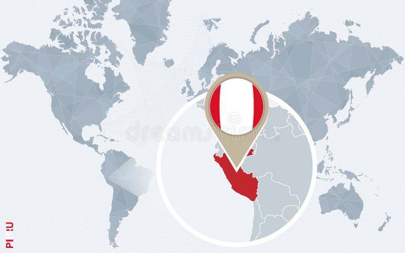 Localização Do Peru No Mapa Mundial Com Mapa Ampliado Do Peru Com ...