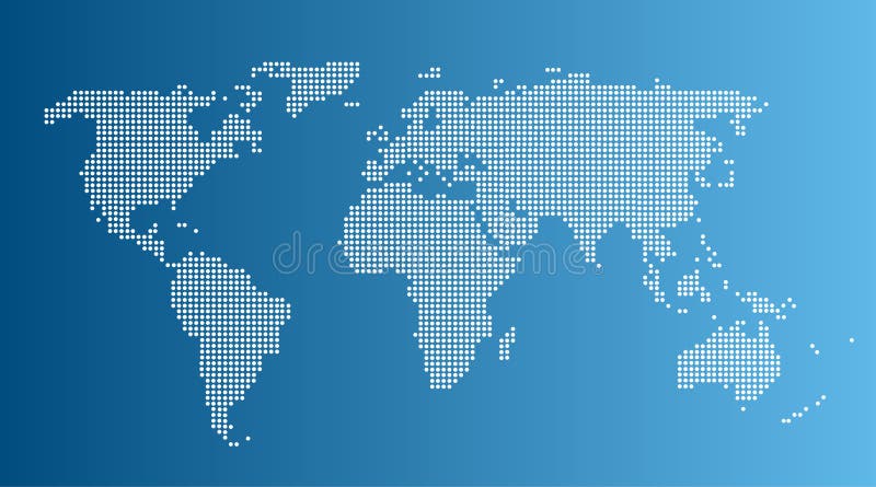 Mapa Do Mundo Do Gráfico De Computador Ilustração do Vetor - Ilustração ...