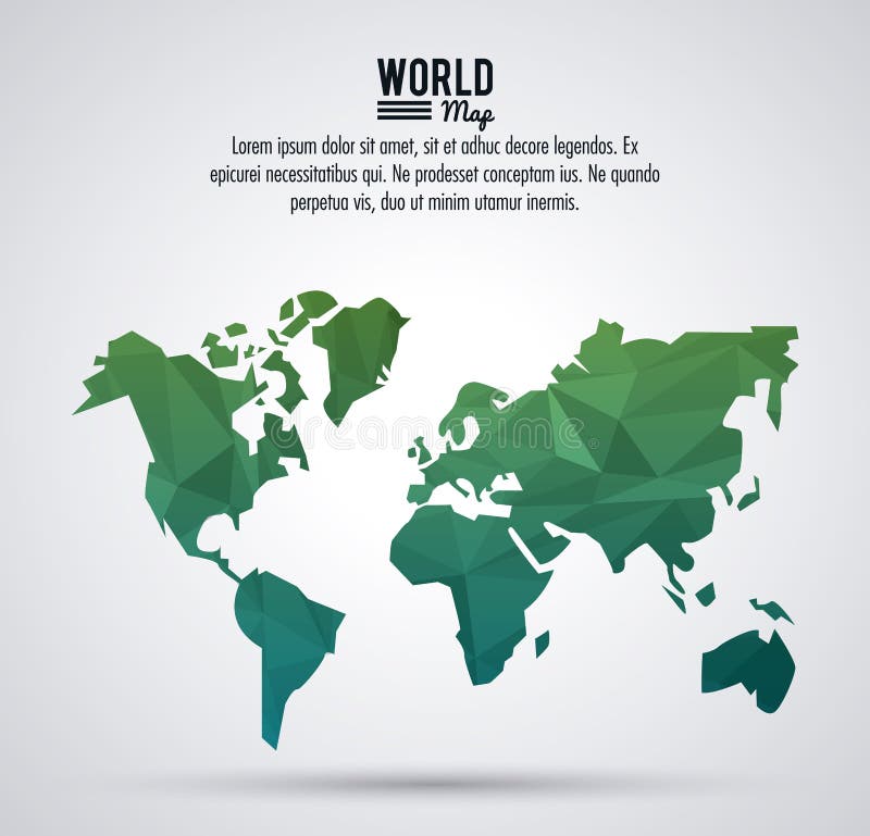 Mapa do mundo infographic ilustração do vetor. Ilustração de carta ...