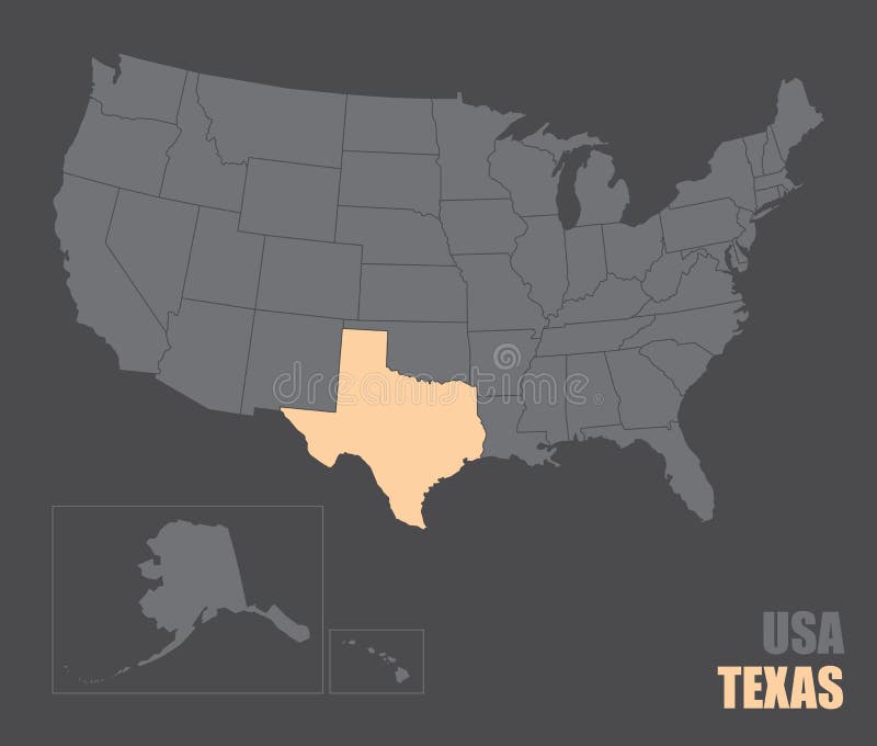 Mapa do texas dos eua ilustração stock. Ilustração de geografia - 197162075