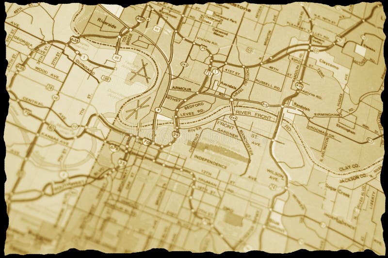 Mapa do vintage foto de stock. Imagem de mapas, rasgo - 14983720