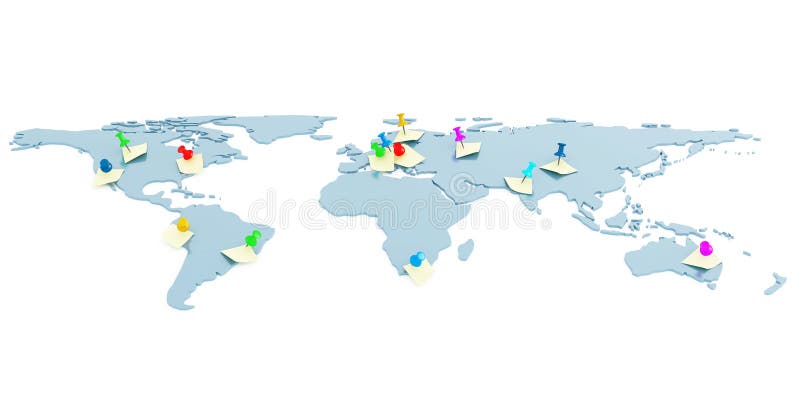 Mapa global ilustração stock. Ilustração de pinos, planta - 27179848