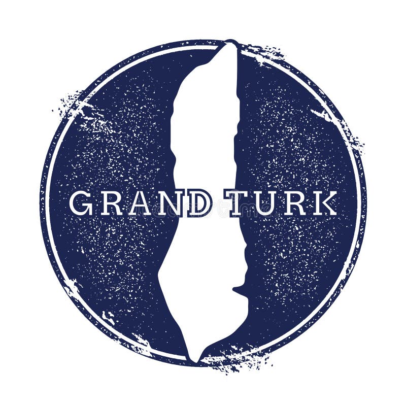 O Mapa Grande De Turk Island No Vintage Descobre Ilustração do Vetor ...