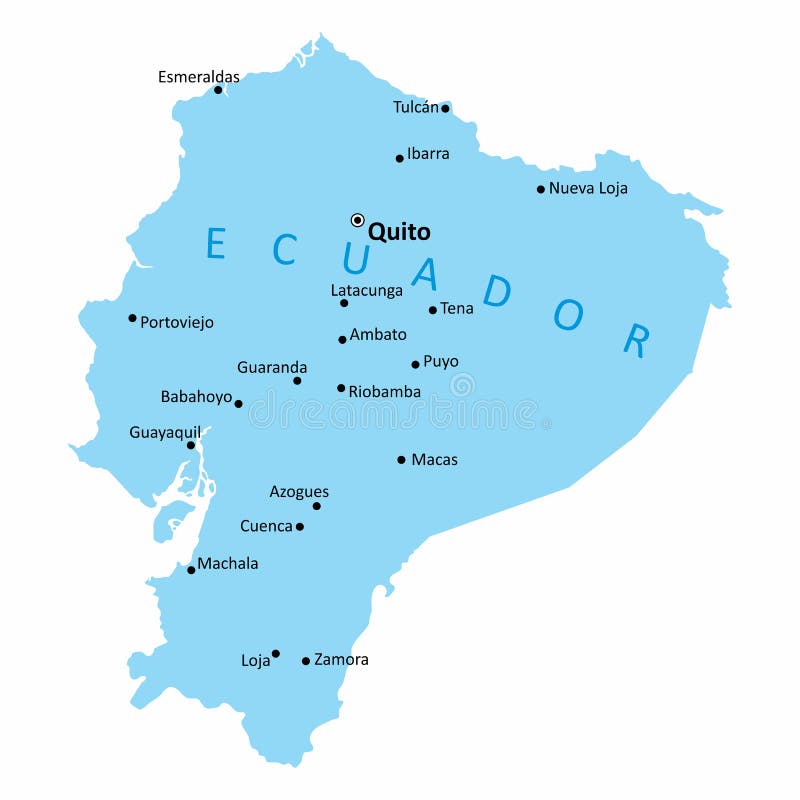 Mapa isolado do equador ilustração stock. Ilustração de latina - 188535910