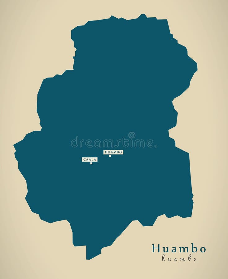 Huambo City Republic De Angola, Huambo Provincia Mapa Ilustración ...
