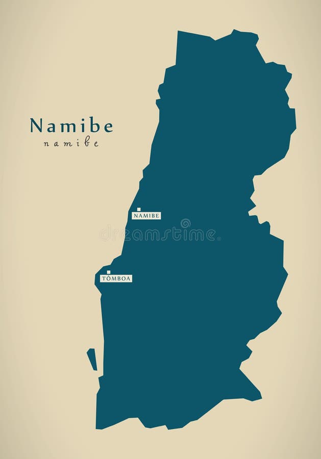 Mapa moderno - Namibe AO stock de ilustración. Ilustración de ...