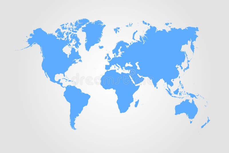 Mapa Mundial De Colores Vectorial Moderno Stock de ilustración ...