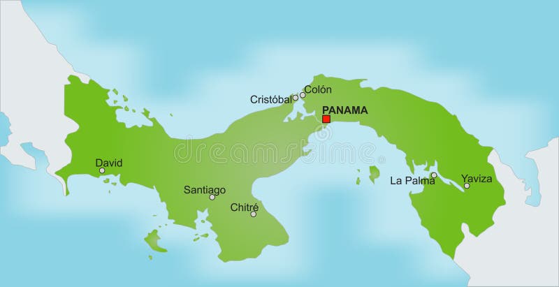 Mapa Panamá ilustração do vetor. Ilustração de panamá - 13818740