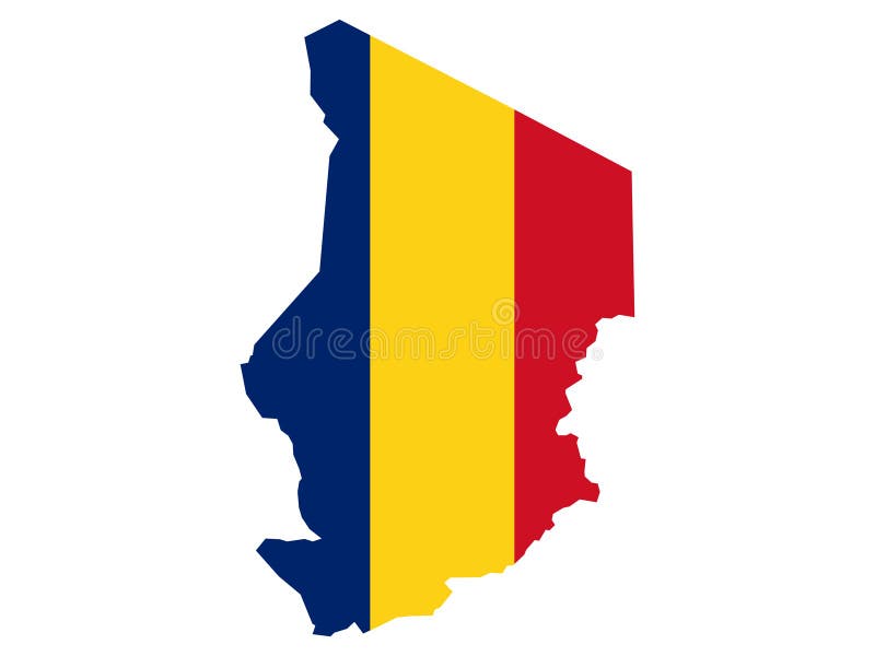 Czad mapa ilustracja wektor. Ilustracja złożonej z afrykanin - 52753078
