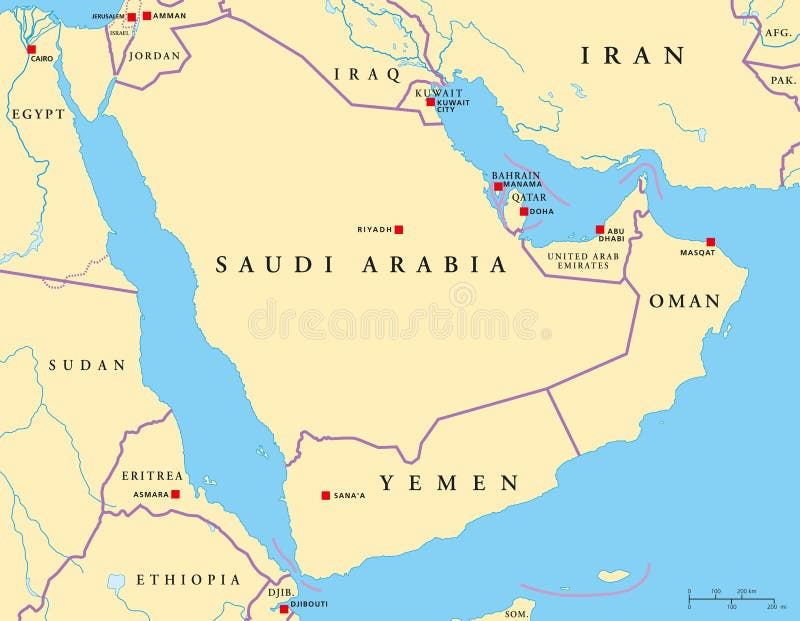 Mapa Y Alrededores De La Liga árabe Stock de ilustración - Ilustración ...