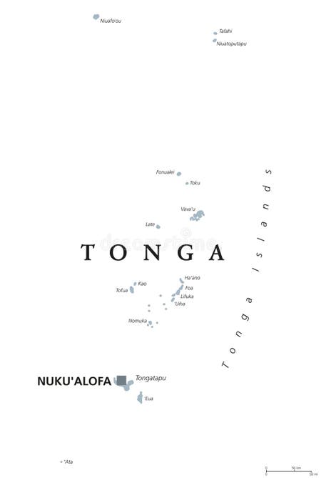 Mapa político de Tonga ilustración del vector. Ilustración de fondo ...