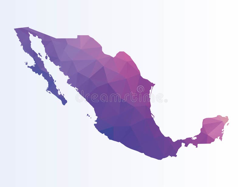 O Mapa De México é Verde Em Um Fundo 3d Azul Ilustração Stock ...