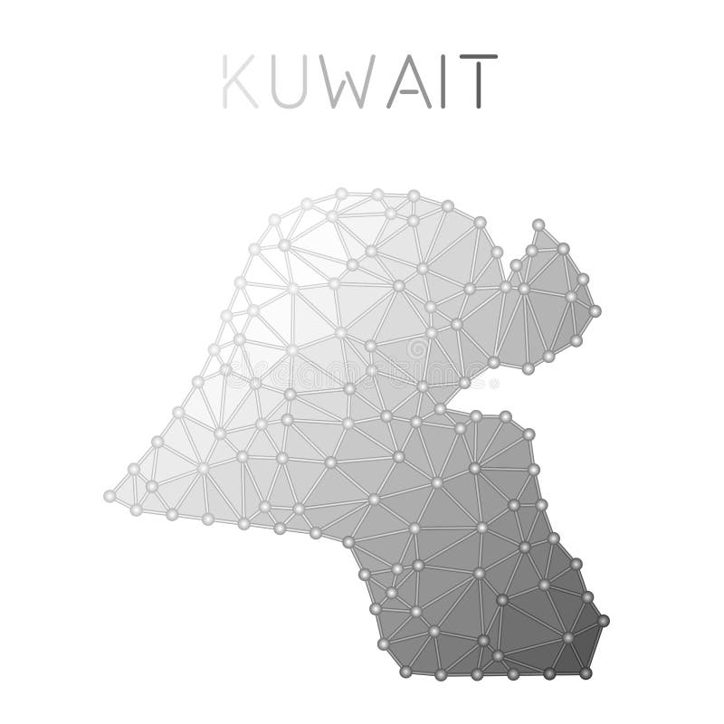 Mapa Poligonal Del Vector De Kuwait Ilustración del Vector ... Mapa Poligonal Del Vector De Kuwait Ilustración del Vector ...