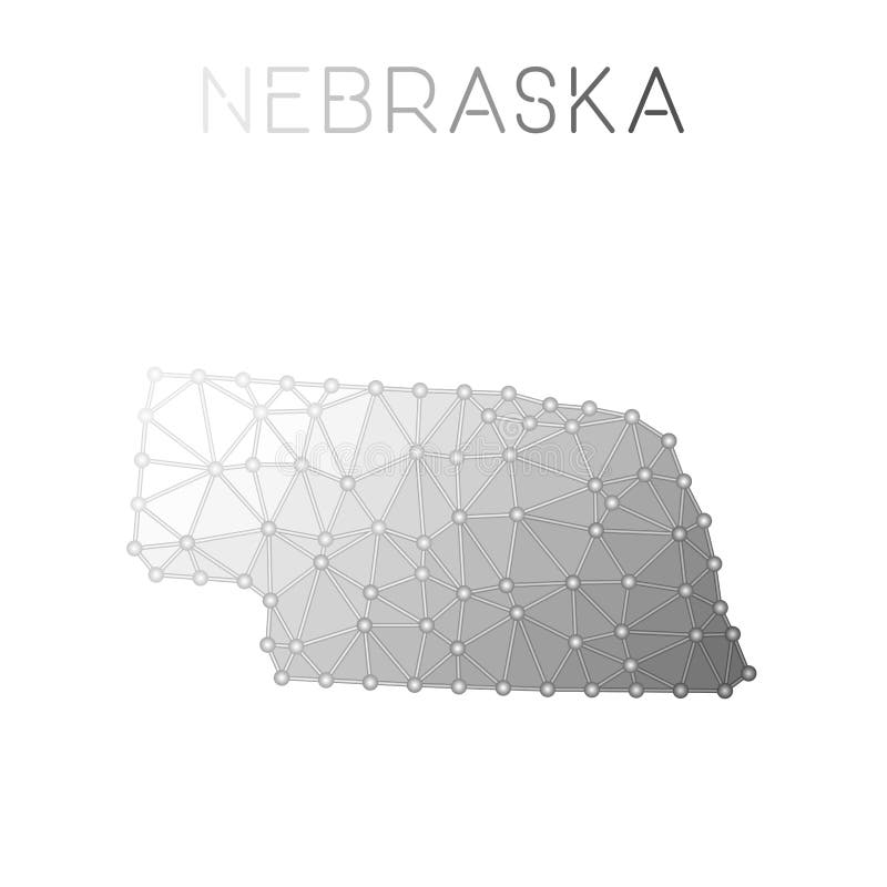Mapa Poligonal Del Vector De Nebraska Ilustración del Vector ... Mapa Poligonal Del Vector De Nebraska Ilustración del Vector ...