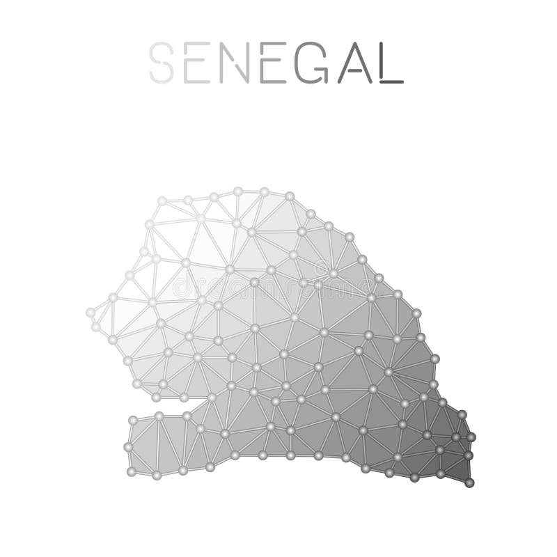 Mapa Poligonal Del Vector De Senegal Ilustración del Vector ... Mapa Poligonal Del Vector De Senegal Ilustración del Vector ...