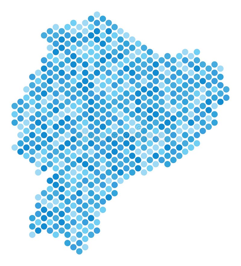 Mapa punteado de Ecuador ilustración del vector. Ilustración de ecuador ...