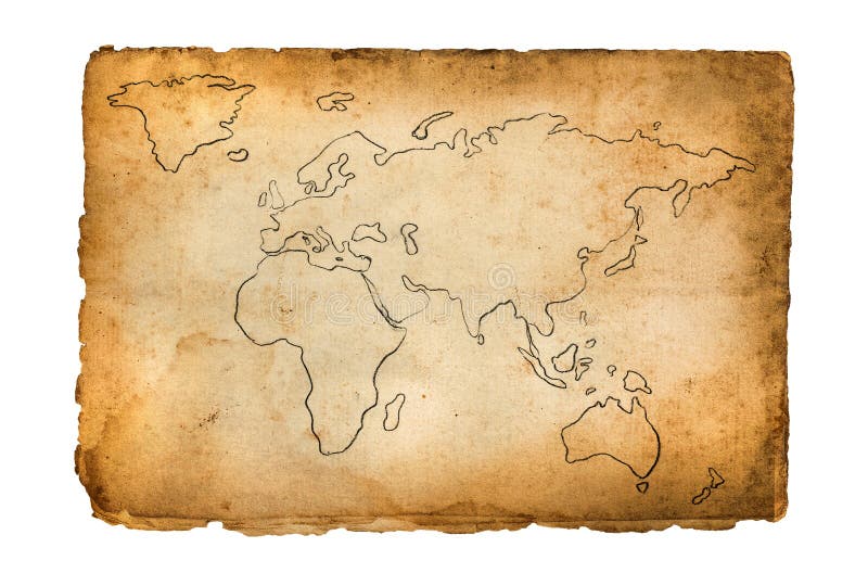 Mapa retro viejo stock de ilustración. Ilustración de norte - 114049193