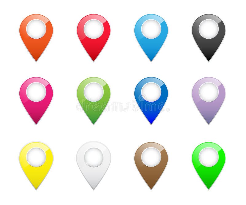 Mapa rojo 3d ilustración del vector. Ilustración de moderno - 112102438