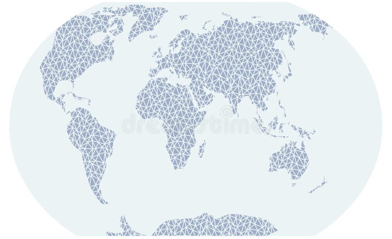 Mapa Triangular Oblicuamente Ilustración del Vector - Ilustración de ...